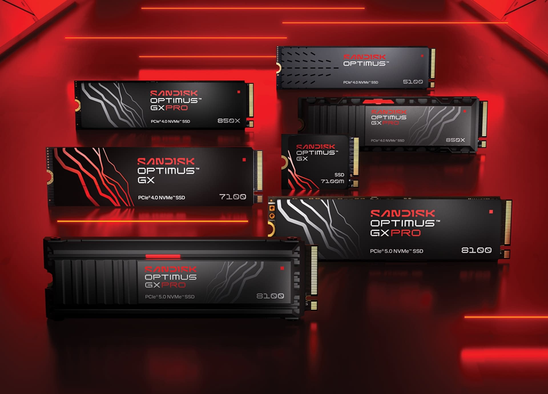Sandisk Unveils New Optimus SSD Product Line During CES 2026