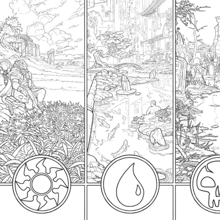 The Official Magic: The Gathering Coloring Book Arrives This Month
