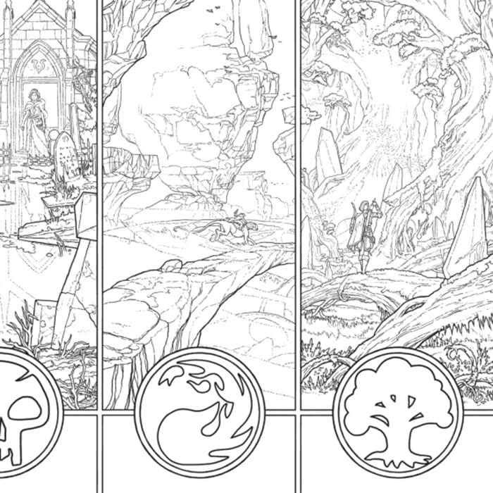 The Official Magic: The Gathering Coloring Book Arrives This Month