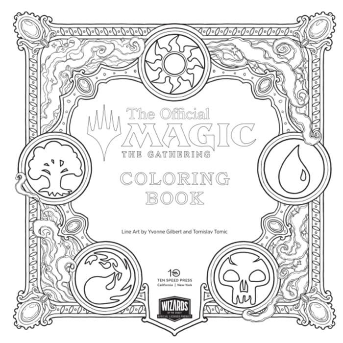 The Official Magic: The Gathering Coloring Book Arrives This Month