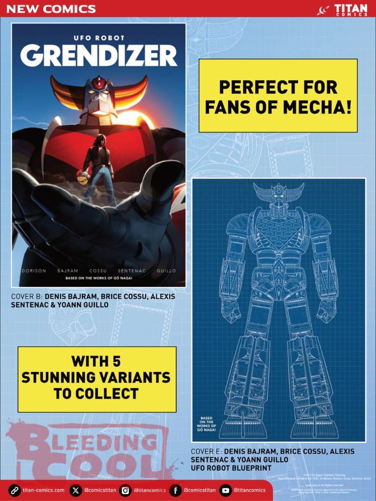 Doctor Who & UFO Robot Grendizer in Titan's August 2026 Full Solicits