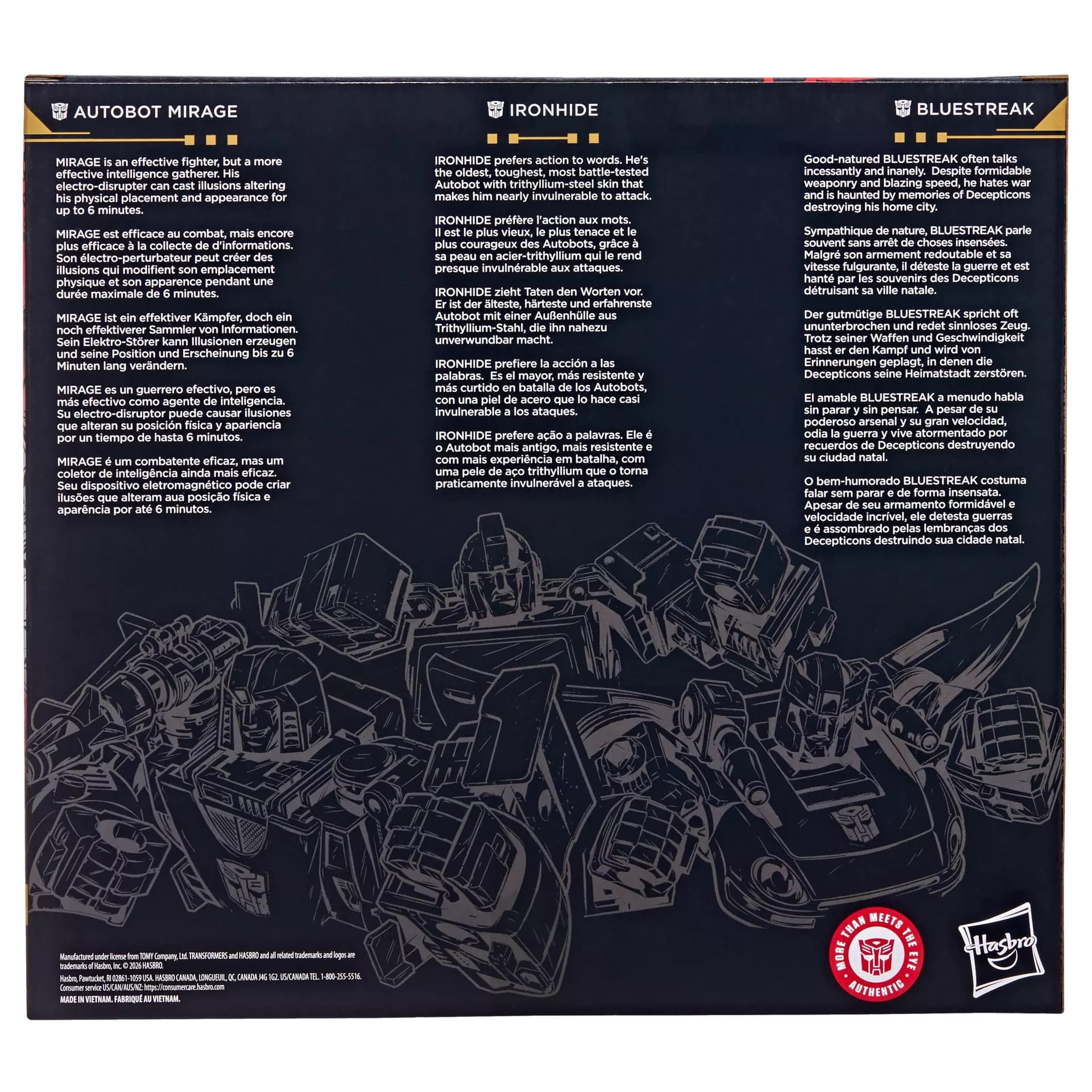 New Transformers 3-Pack Revealed with Mirage, Ironhide, and Bluestreak
