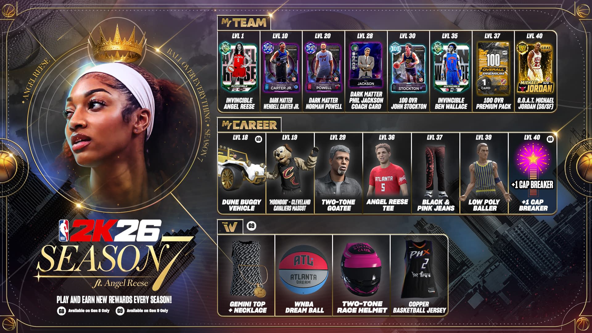 NBA 2K26 Season 7 Puts Angel Reese And The WNBA Center Court