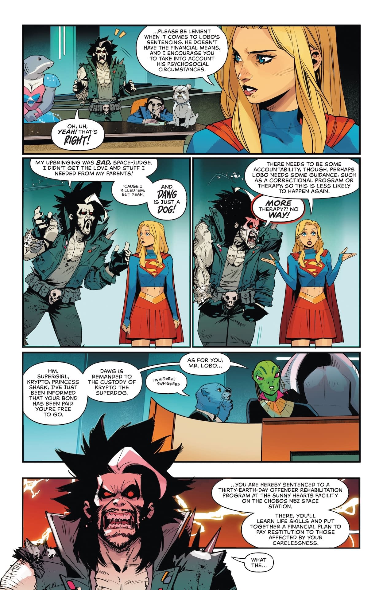 Summer of Supergirl Special #1 Preview: Lobo Crashes the Party