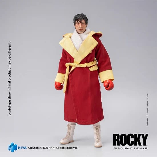 Hiya Toys Steps Into the Ring With Rocky Balboa 1/12 Scale Figure