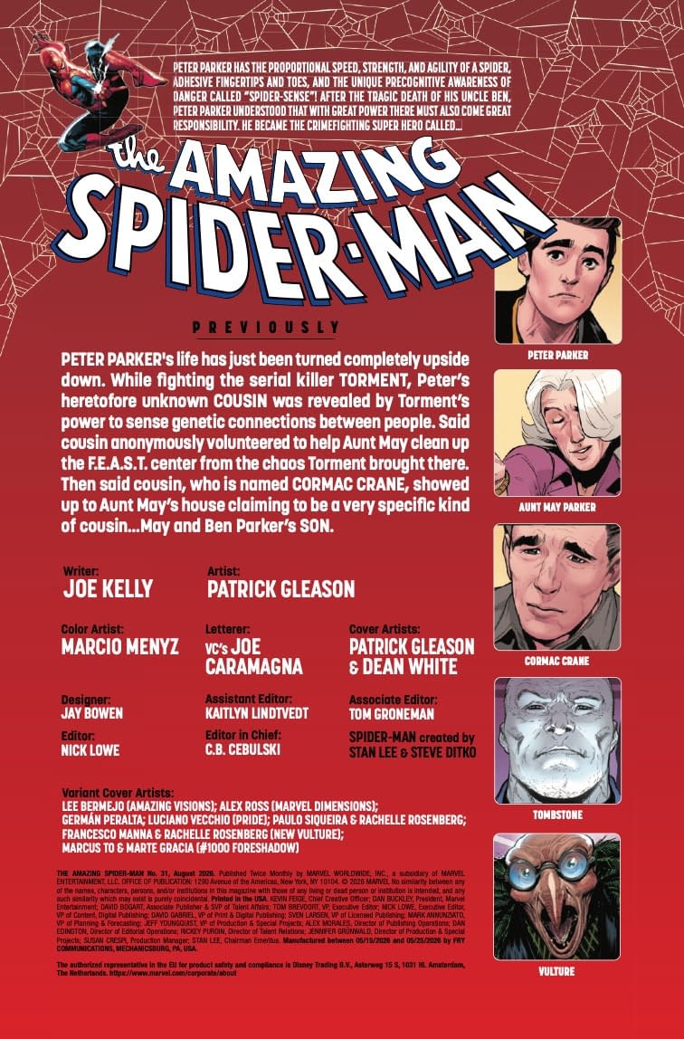 Amazing Spider-Man #31 Preview: Peter's Family Tree Gets Pruned