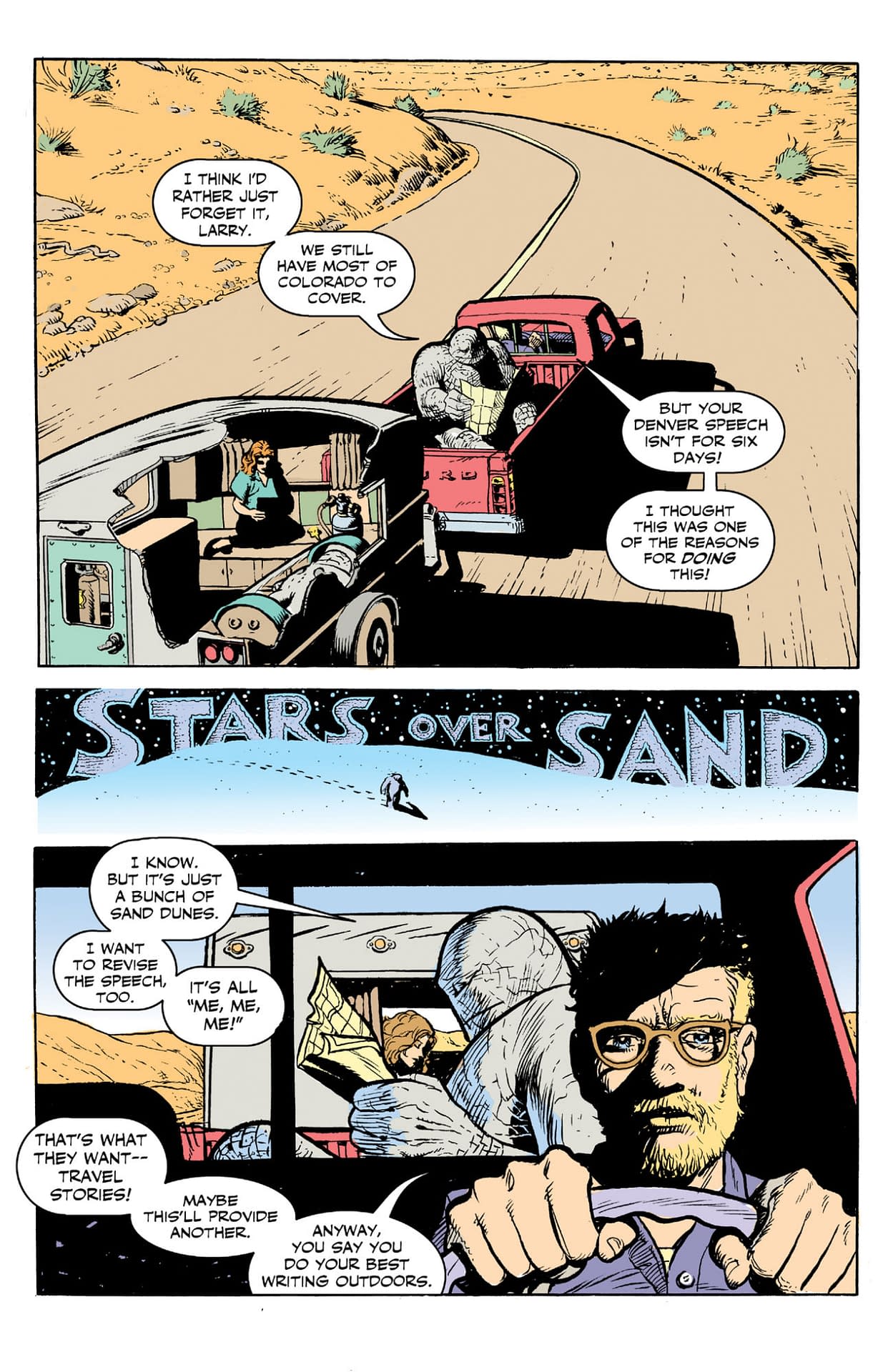 Concrete: Stars Over Sand #1 Preview: Amnesia Roadtrip Rocks