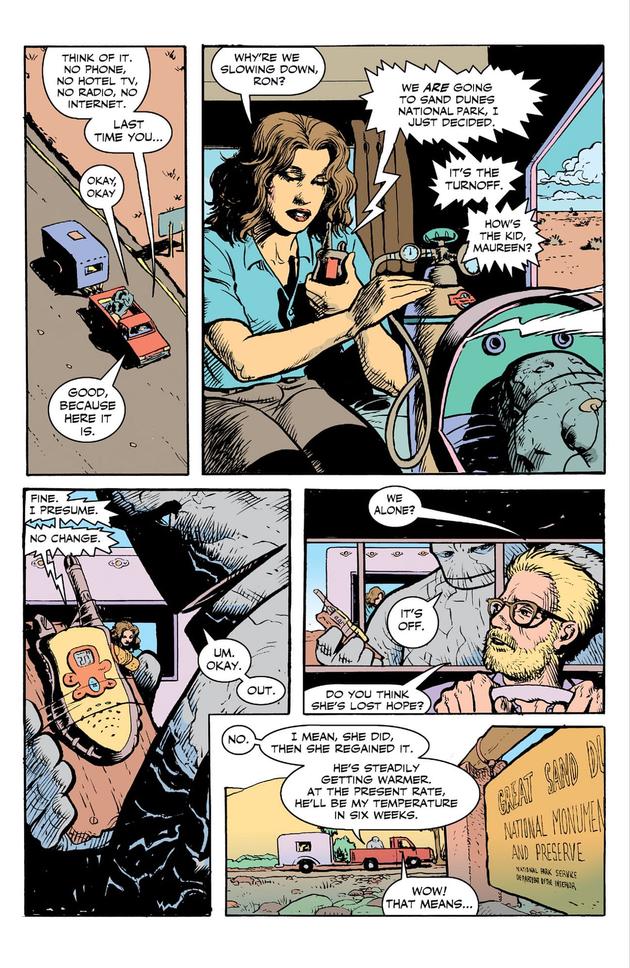 Concrete: Stars Over Sand #1 Preview: Amnesia Roadtrip Rocks