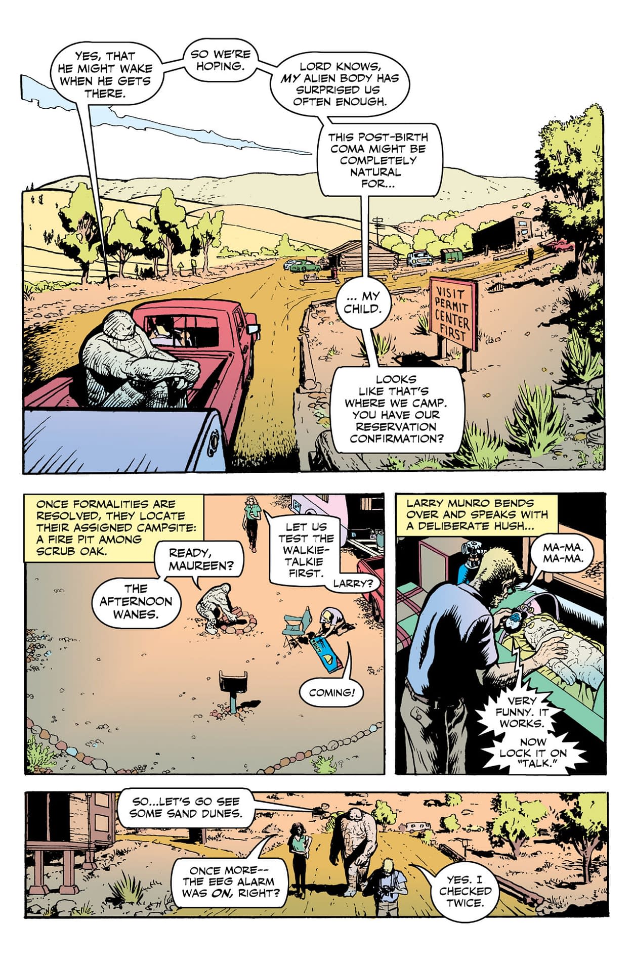 Concrete: Stars Over Sand #1 Preview: Amnesia Roadtrip Rocks