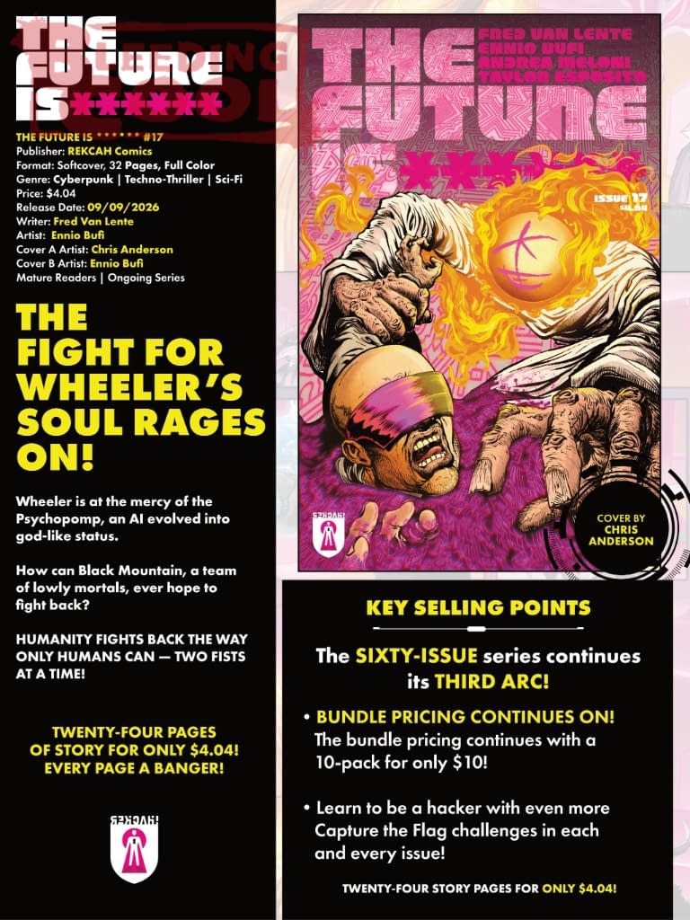 Rekcah September 2026 Solicits: The Future Is... Local Comic Shop Day
