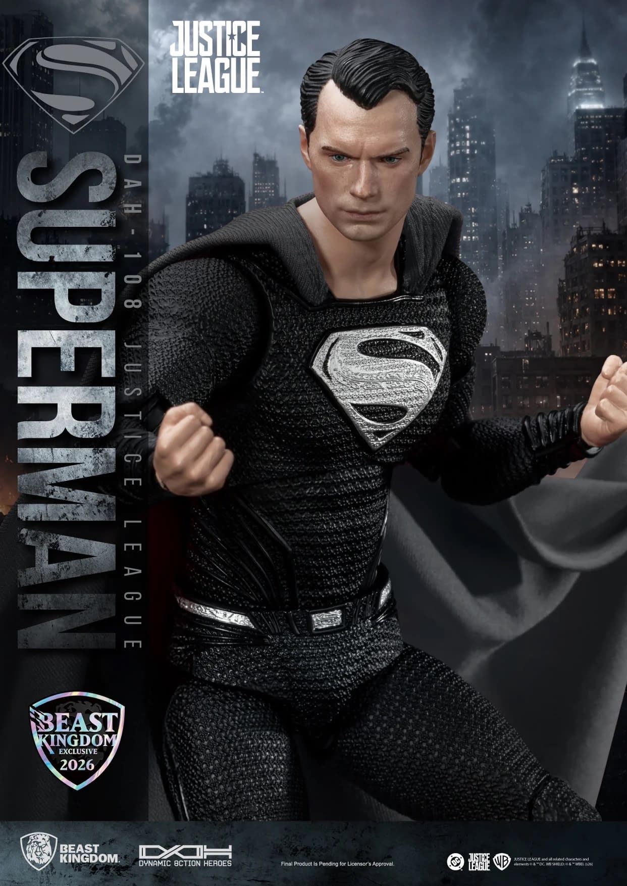 Superman is Back in Black with Beast Kingdom Next SDCC Exclusive