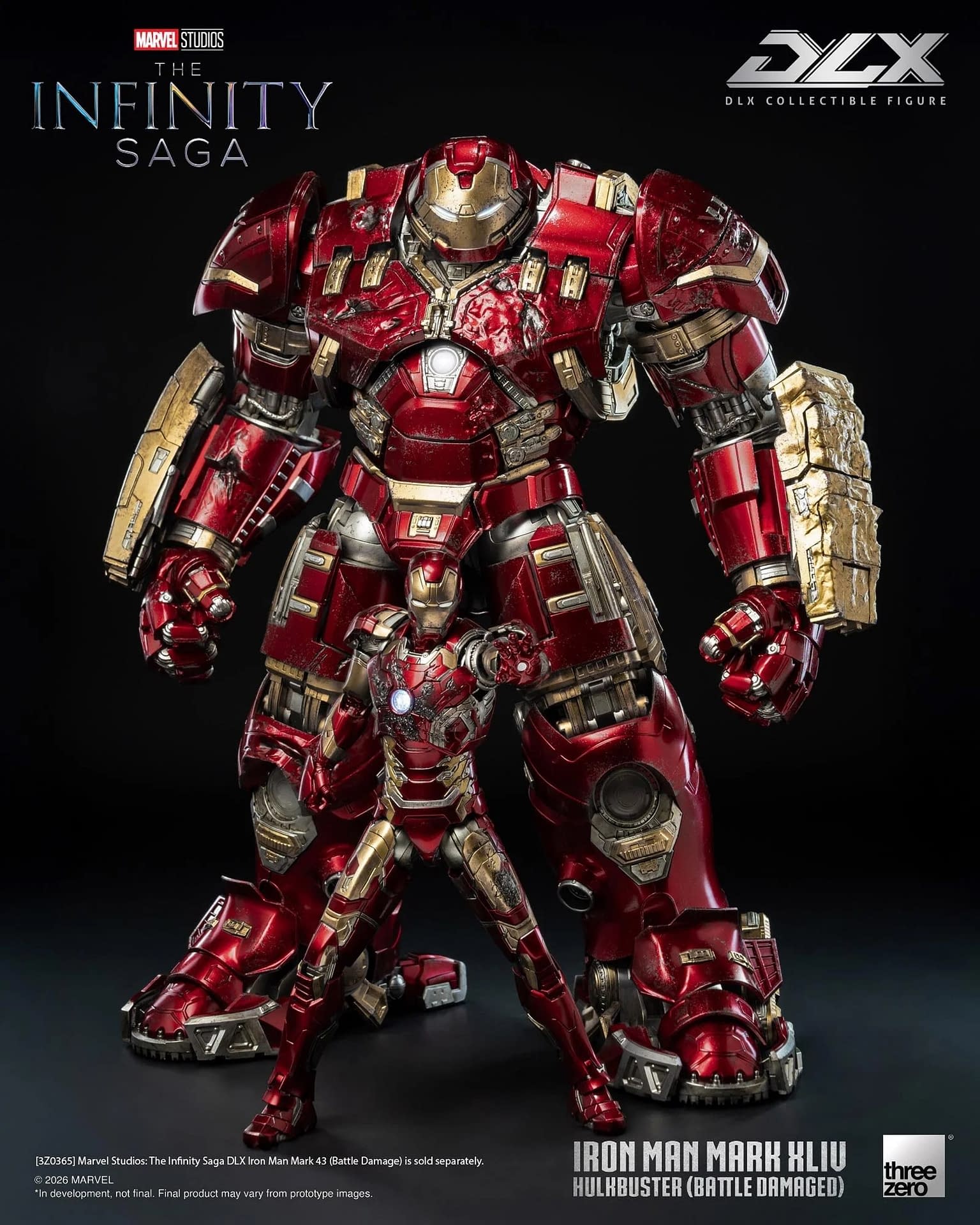 New DLX Iron Man Hulkbuster (Battle Damaged) Arrives from Threezero