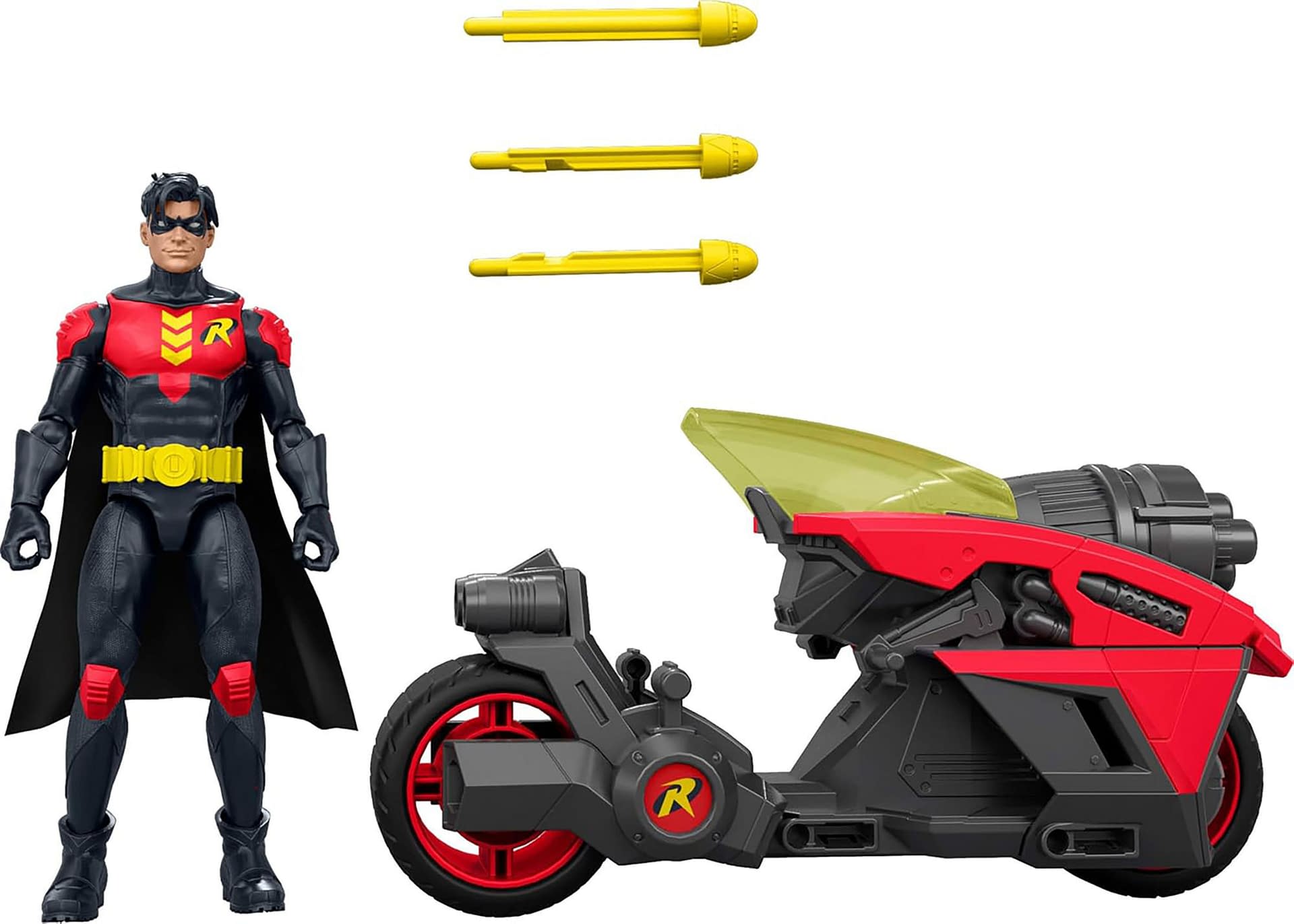 Robin Takes a Ride with New DC Comics Vehicle Set from Mattel