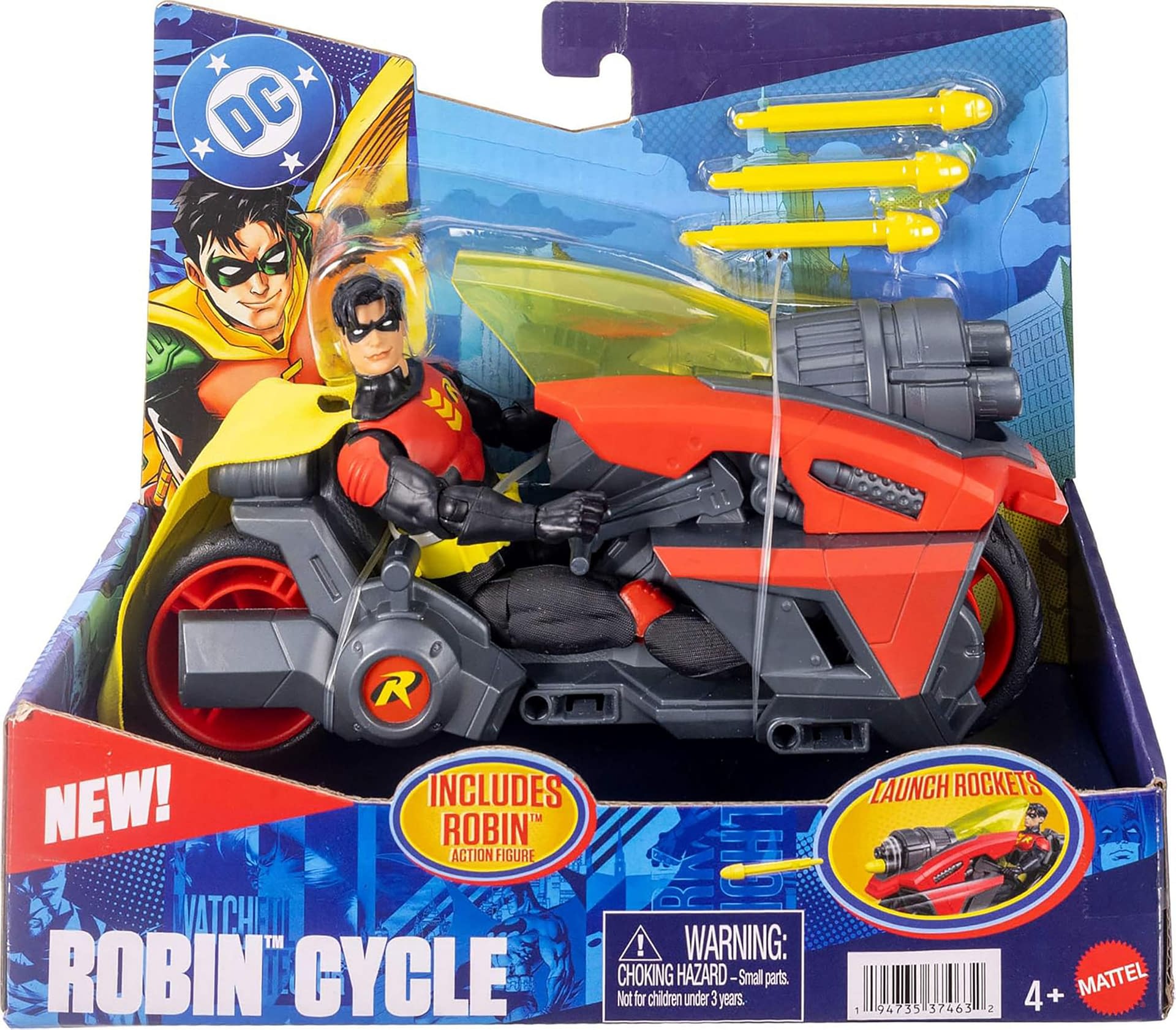 Robin Takes a Ride with New DC Comics Vehicle Set from Mattel
