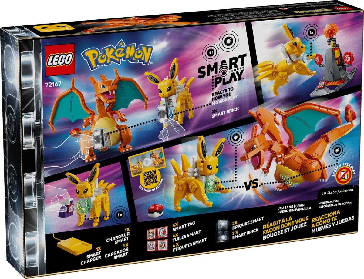Charizard and Jolteon Battle with LEGO’s Next Pokémon All-In Set
