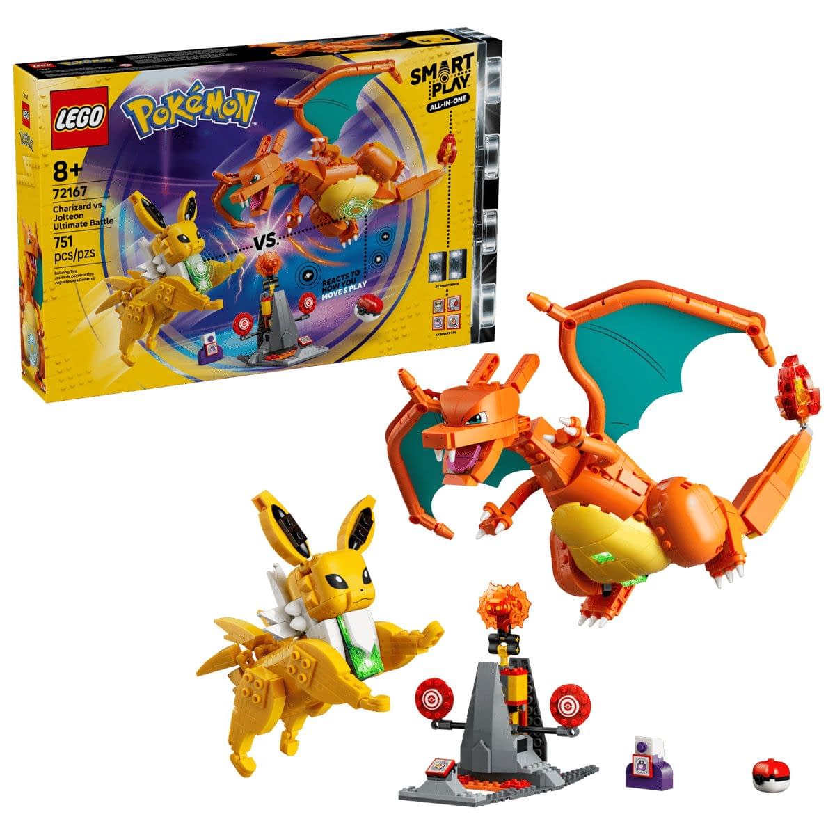 Charizard and Jolteon Battle with LEGO’s Next Pokémon All-In Set
