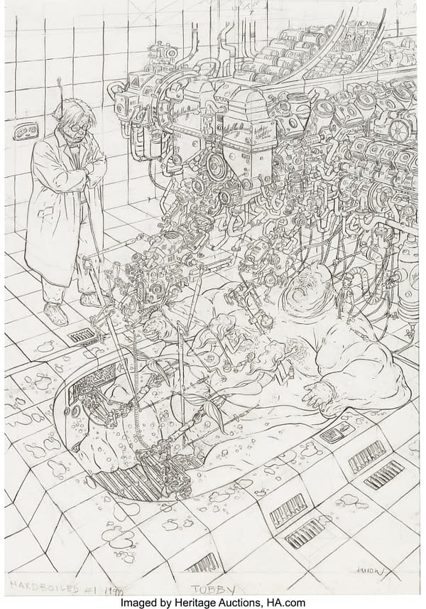 Geof Darrow Hard Boiled Original Auctioned Artwork Makes You Go Blind