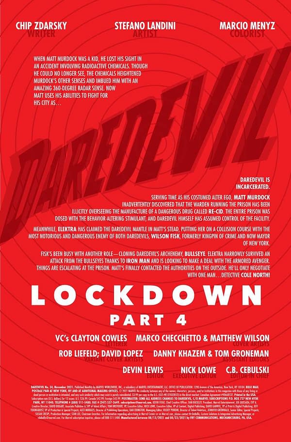 Daredevil #34: Matt Murdock on the Wrong Side of the Law