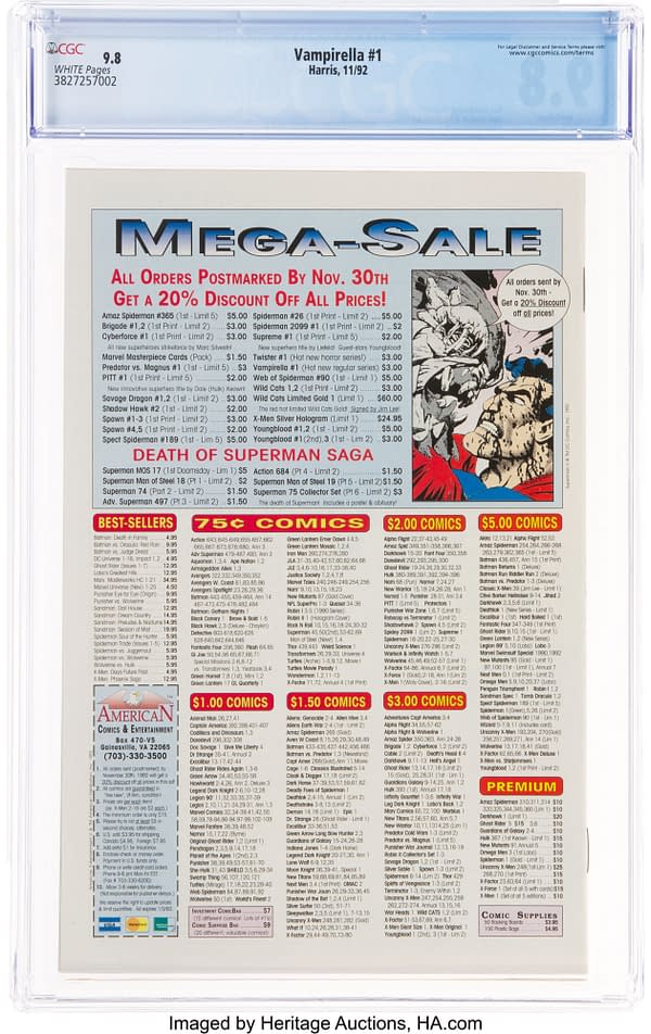 When Vampirella Went Full Colour For The First Time In 1992