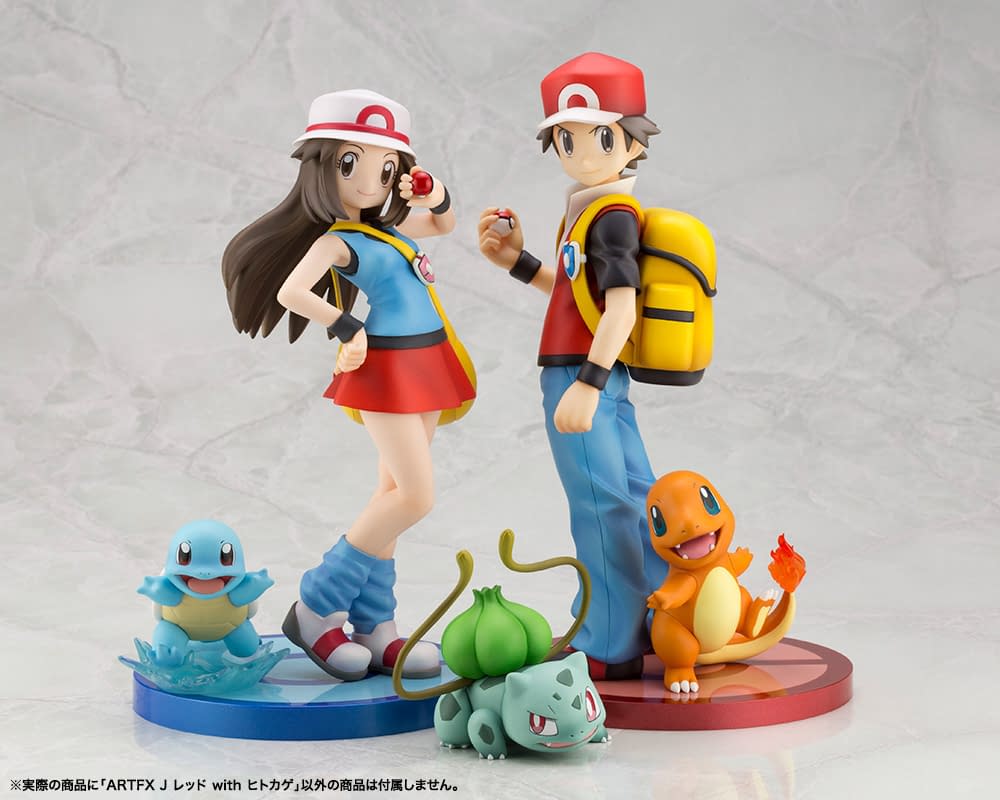 Pokemon Trainer Red Levels Up Charmander with Kotobukiya