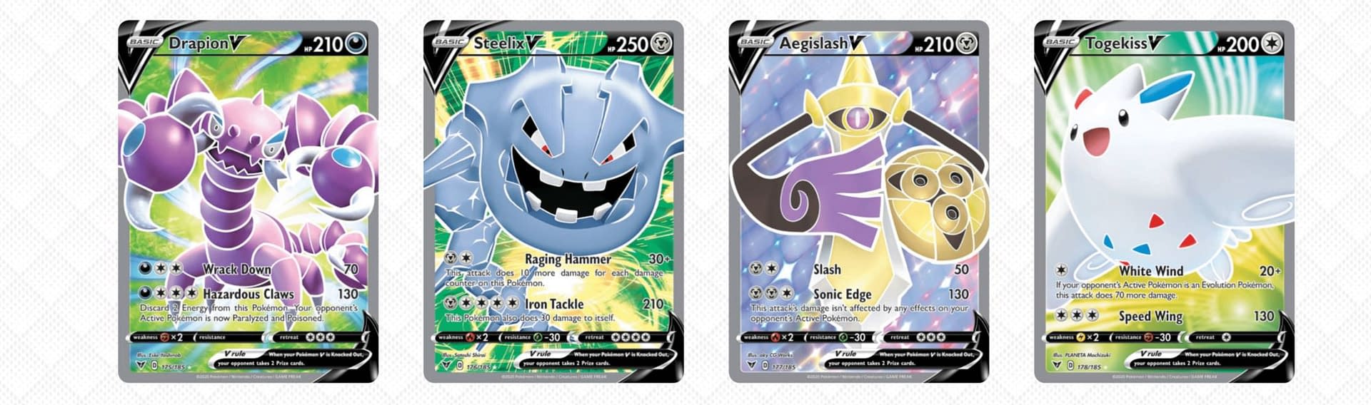 The Full Art Pokémon V Cards Of Pokémon TCG: Vivid Voltage
