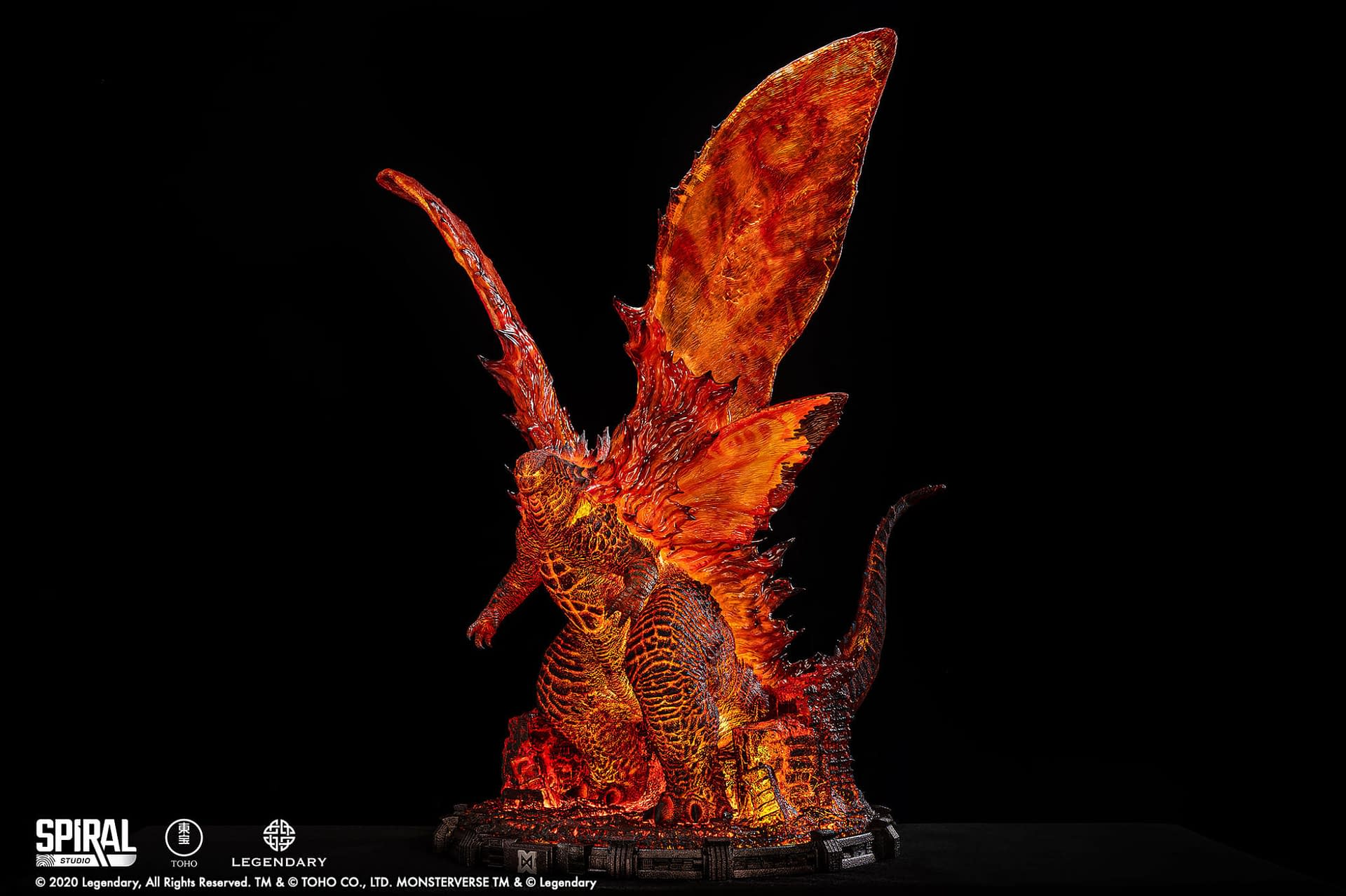 Godzilla Burns Bright With Spiral Studio King of the Monsters Statue