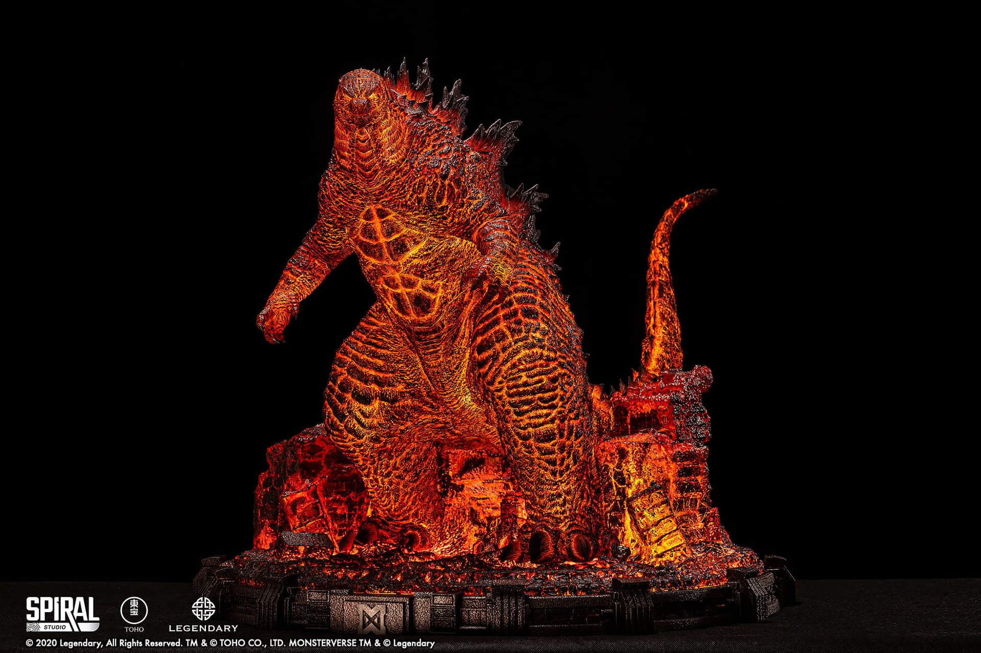 Godzilla Burns Bright With Spiral Studio King of the Monsters Statue