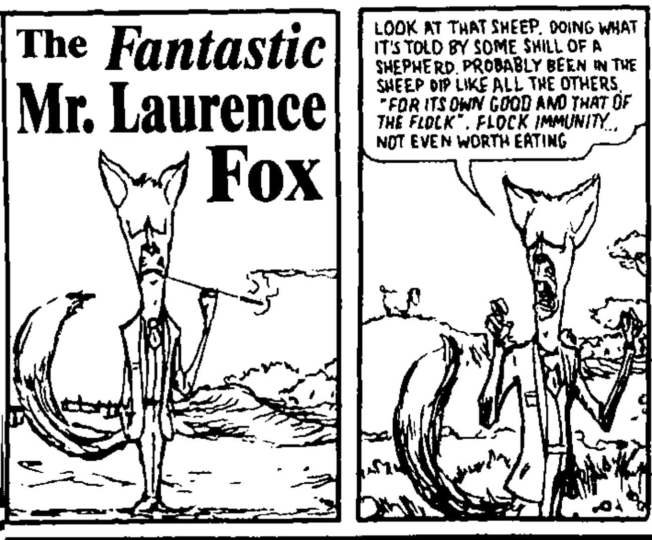 Laurence Fox Becomes A Viz Comic Book Character