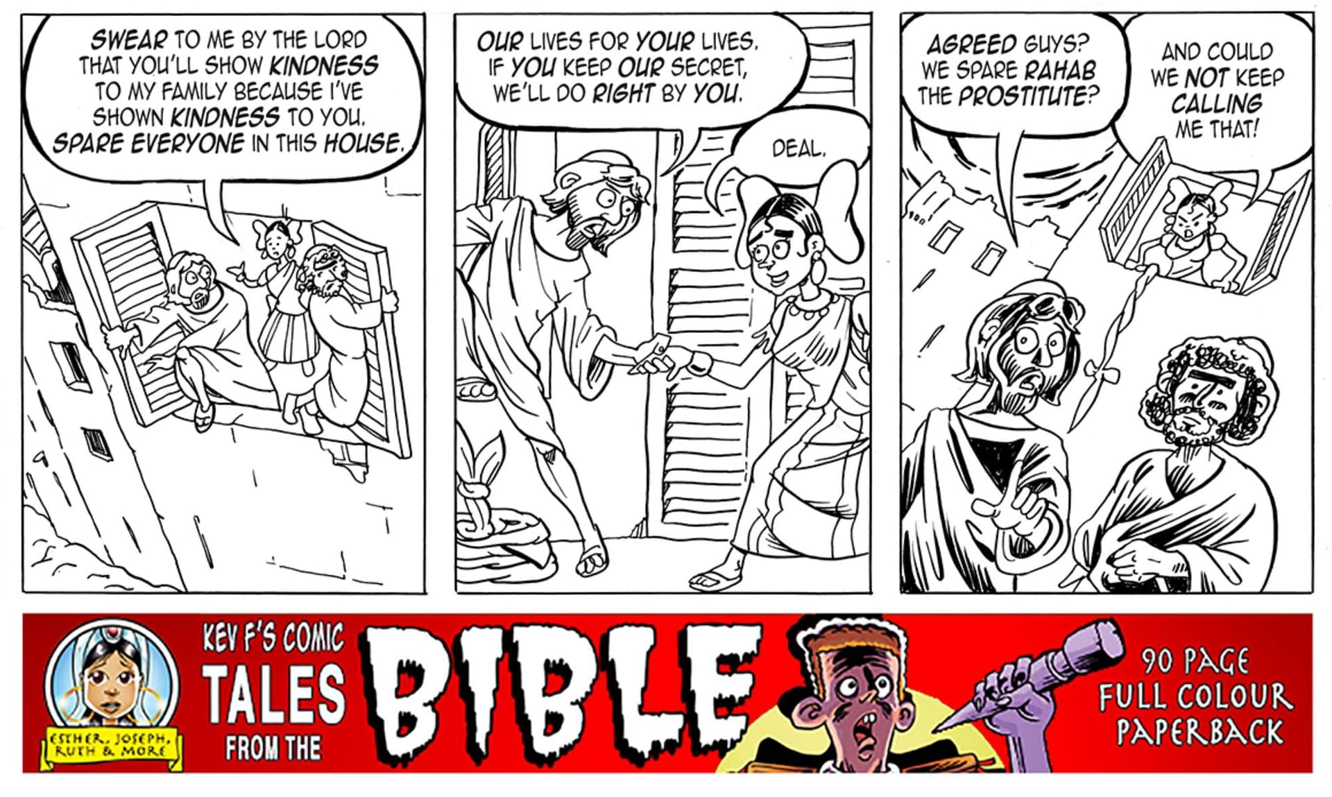 Kev F Sutherland Draws The Bible Like An EC Comic