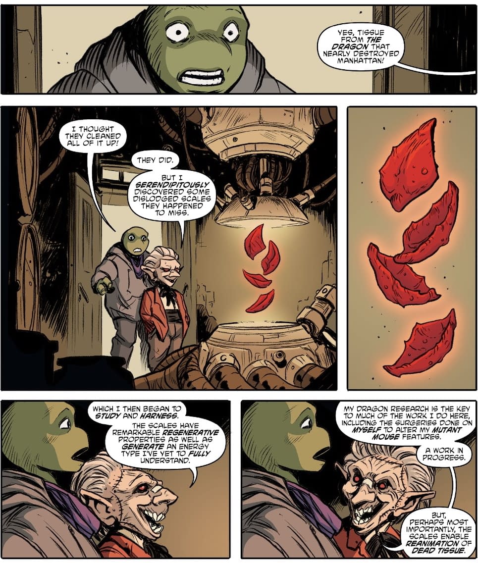 First Female Turtle Venus Turns Up, Most of Her, In TMNT #127