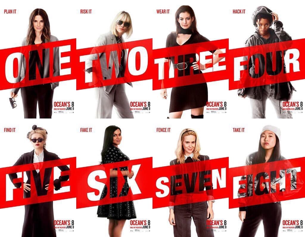 8 New Character Posters for Ocean's 8 - Bleeding Cool
